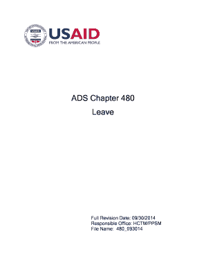 Fillable Online usaid ADS 480 Leave Fax Email Print - pdfFiller