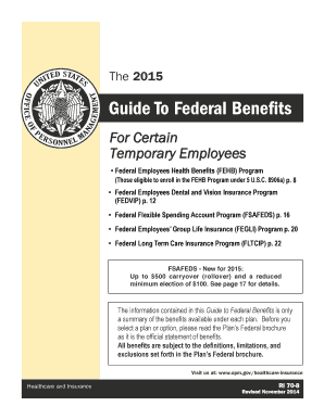 Fillable Online opm Guide To Federal Benefits - opm Fax Email Print ...