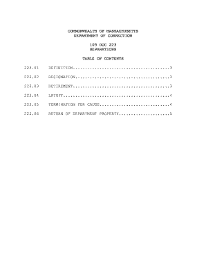 Fillable Online mass 103 DOC 223 Fax Email Print - pdfFiller