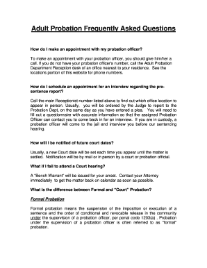 Fillable Online sbcounty Adult Probation Frequently Asked Questions ...