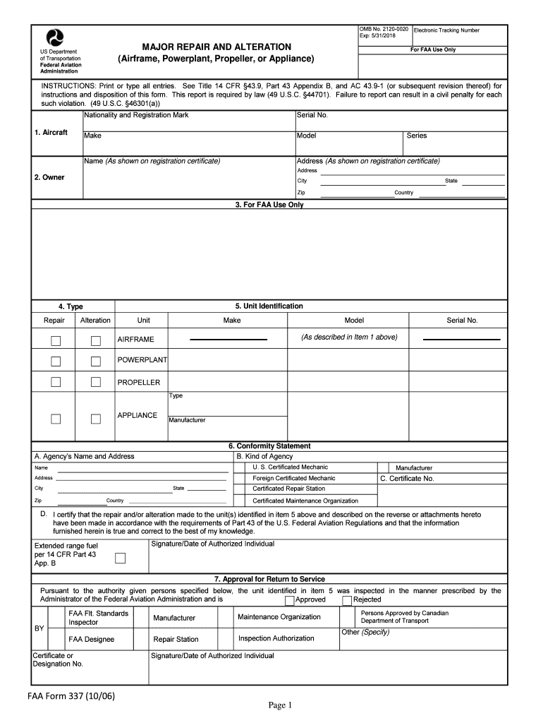 Fillable Online faa Paperwork Reduction Act Statement - Federal Aviation Administration Fax ...