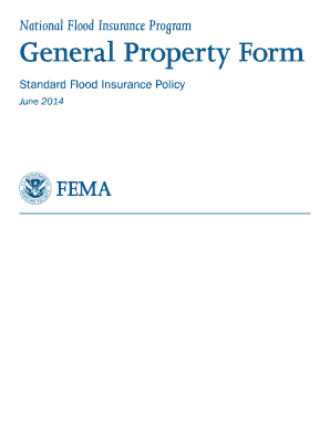 Fillable Online fema General Property Policy Form Fax Email Print ...