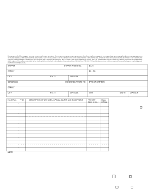 Fillable Online FOR RATE QUOTATIONS, CALL Fax Email Print - pdfFiller