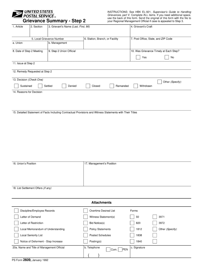 Ps Form 2608 - Fill Online, Printable, Fillable, Blank | pdfFiller