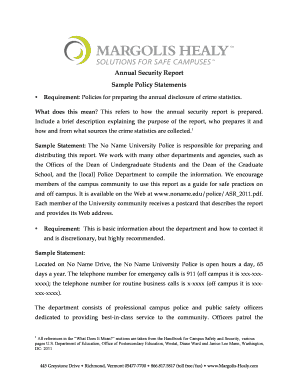 Fillable Online ASR Sample Policy Statements Fax Email Print - pdfFiller