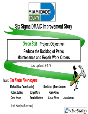 Fillable Online miamidade Backlog of Maintenance and Repair Work Orders ...