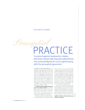 Fillable Online lacba Prenuptial Practice - lacba Fax Email Print ...