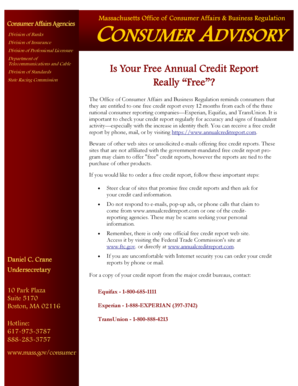 free annual credit report Forms and Templates - Fillable & Printable ...