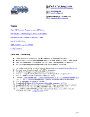 Fillable Online IRP Registration Instructions Fax Email Print - pdfFiller