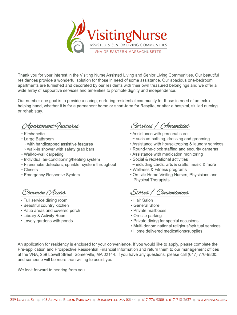 Fillable Online VNA-Pre-Application-Revised.ai Fax Email Print - pdfFiller