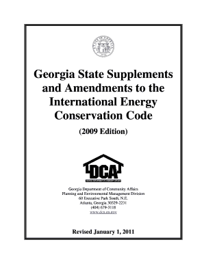 Fillable Online dca ga Georgia State Supplements and Amendments to the ...