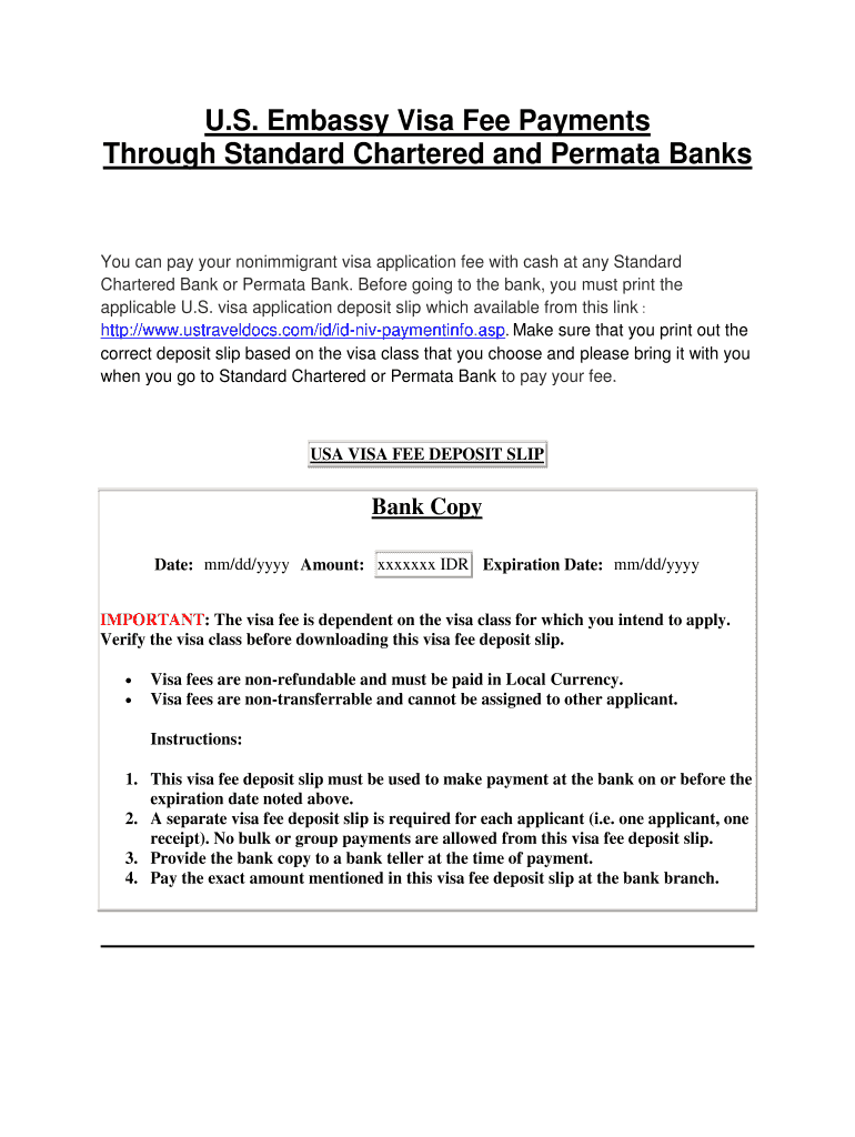 Fillable Online photos state U.S. Embassy Visa Fee Payments Through ...