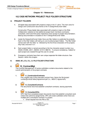 Fillable Online ogs ny Chapter 10.2 OGS Network Project File Folder ...