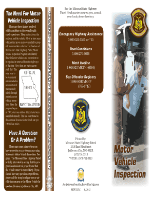 Fillable Online mshp dps missouri Motor Vehicle Inspection Motor ...