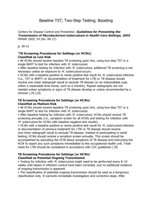 Fillable Online Baseline TST; Two-Step Testing; Boosting Fax Email ...