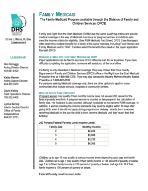 Fillable Online dfcs dhs georgia Family Medicaid 02 12 - Division of ...