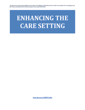 Fillable Online cdph ca Enhancing the Care Setting (PDF) Fax Email ...
