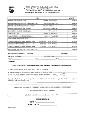 Fillable Online colorado USDA Order Form Fax Email Print - pdfFiller