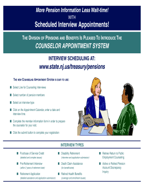 Fillable Online nj Printable Counseling Appointments Flier Fax Email ...