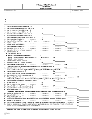 Fillable Online Schedule D Tax Worksheet (Form 8582CR).pdf - Educadium ...