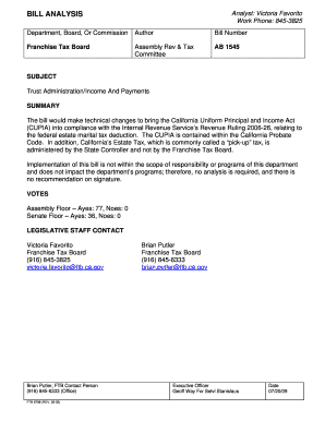 Fillable Online ftb ca Trust Administration/Income And Payments - ftb ...