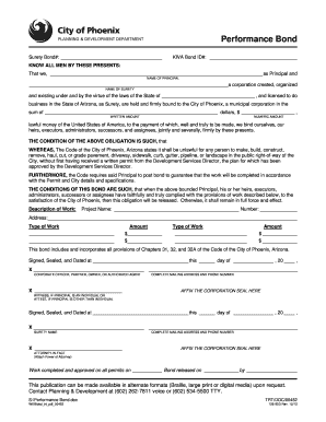 Fillable Online phoenix Performance Bond.doc Fax Email Print - pdfFiller