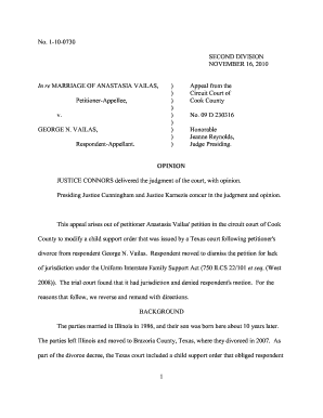 Fillable Online 1100730, In re Marriage of Vailas - Illinois Courts Fax ...