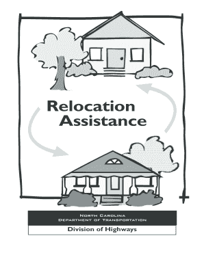 Fillable Online ncdot Relocation Booklet 10/05 #1 - North Carolina ...