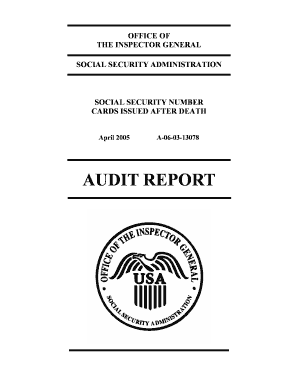 Fillable Online oig ssa A-06-03-13078 Final.doc - oig ssa Fax Email ...