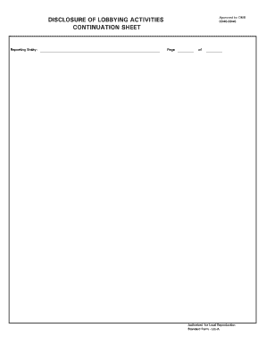 Fillable Online SF-LLL-A (Disclosure of Lobbying Activities ...