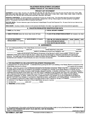 Fillable Online dtic Fillable DD Form 4, Enlistment/Reenlistment ...