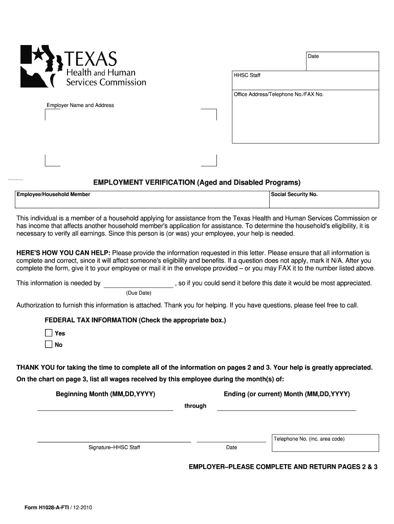 Form 1028 Employment Verification Fill Online Printable Fillable