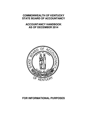 Fillable Online cpa ky ACCOUNTANCY HANDBOOK - cpa ky Fax Email Print ...