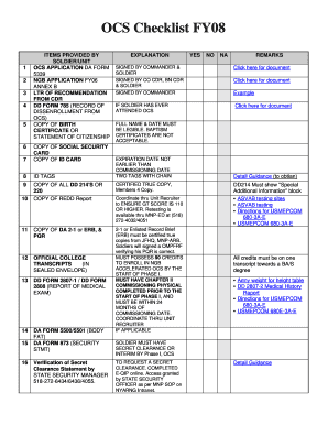 Fillable Online dmna ny OCS Checklist FY08 Fax Email Print - pdfFiller