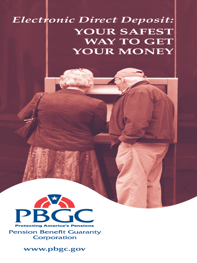 Fillable Online pbgc Electronic direct deposit. electronic direct ...