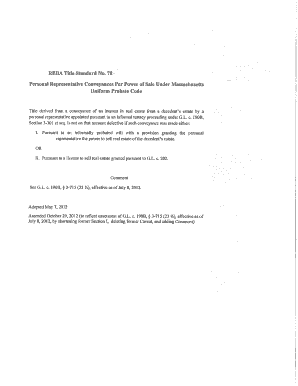 Massachusetts Title Standards - Fill Online, Printable, Fillable, Blank ...