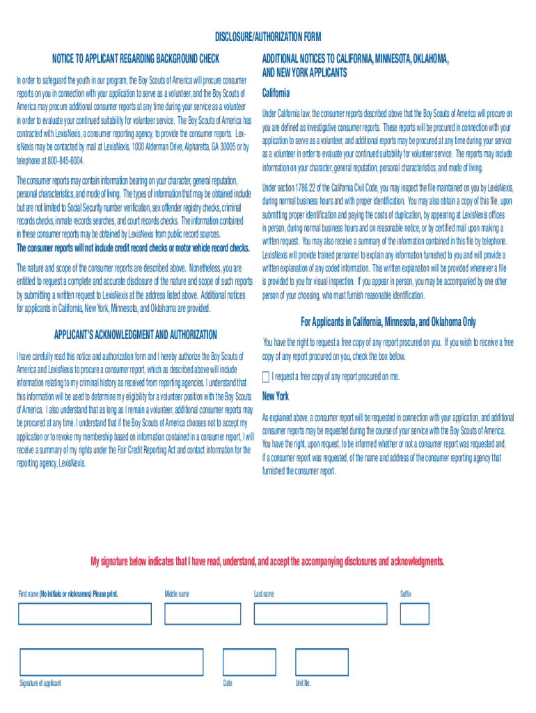 2010 BSA Form 524-501A Fill Online, Printable, Fillable, Blank - pdfFiller