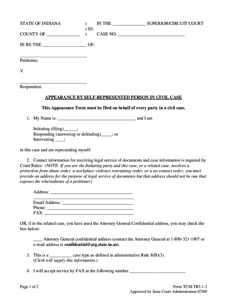 Divorce Papers Indiana Fill Out Sign Online DocHub
