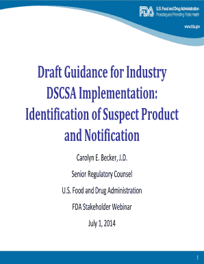 Fillable Online fda Identification of Suspect Product and Notification ...