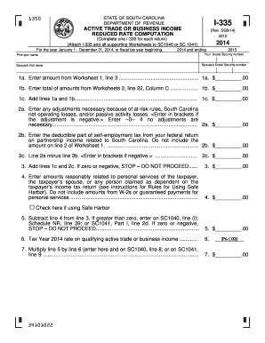 I 335 South Carolina - Fill Online, Printable, Fillable, Blank | pdfFiller