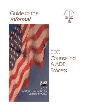 Fillable Online aphis usda Guide - EEO Counseling and ADR Process ...
