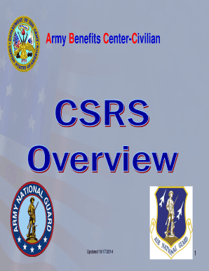 Fillable Online CSRS Overview_ABC-C_10172014 Fax Email Print - pdfFiller