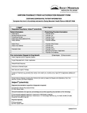 Fillable Online rmhp Requested Drug Name Xeljanz (tofacitinib) Fax ...