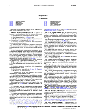 Fillable Online docs legis wisconsin Note: Chapter DE 2 as it existed on February 28, 1982, was ...