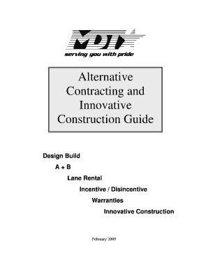 Fillable Online mdt mt Innovative Construction Guide Alternative ...
