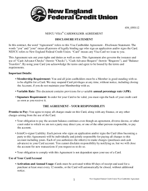 Fillable Online files consumerfinance NEFCU VISA CARDHOLDER AGREEMENT ...