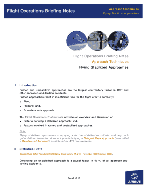 Flight Operations Briefing Notes - Fill Online, Printable, Fillable ...