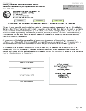 Fillable Online oag ca BGC APP 025 Gaming Resource Supplier/Financial ...