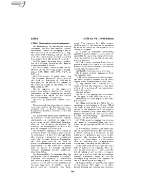 Fillable Online gpo 15 CFR Ch. VII (1 1 98 Edition) - U.S. Government ...