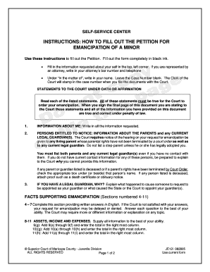 Fillable Online superiorcourt maricopa INSTRUCTIONS - HOW TO FILL OUT ...